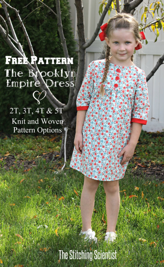 Free Pattern The Brooklyn Empire Dress | The Stitching Scientist